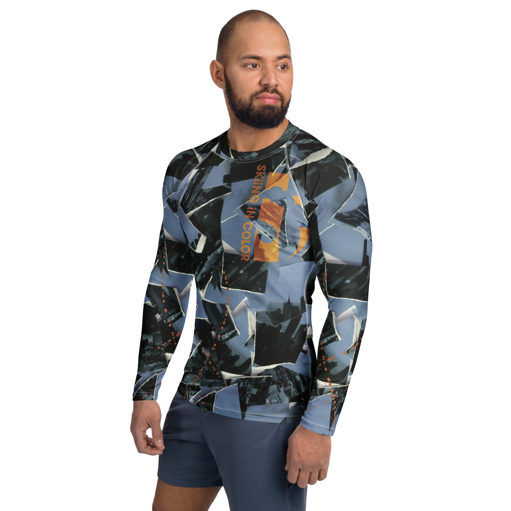 TORN Men's Rash Guard – Skiing In Color